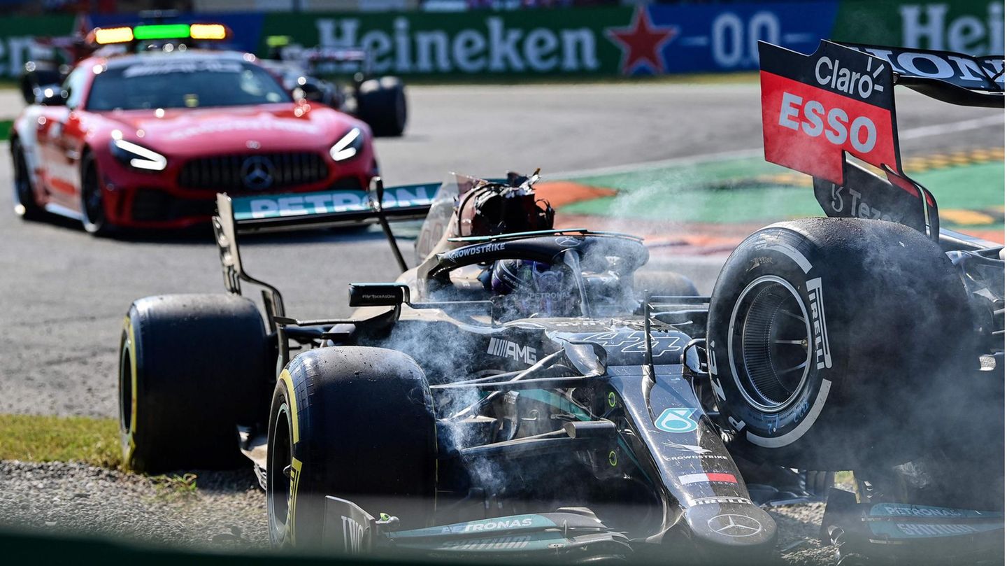 Großer Preis in Monza: Heftiger Crash – Verstappen und Hamilton ...