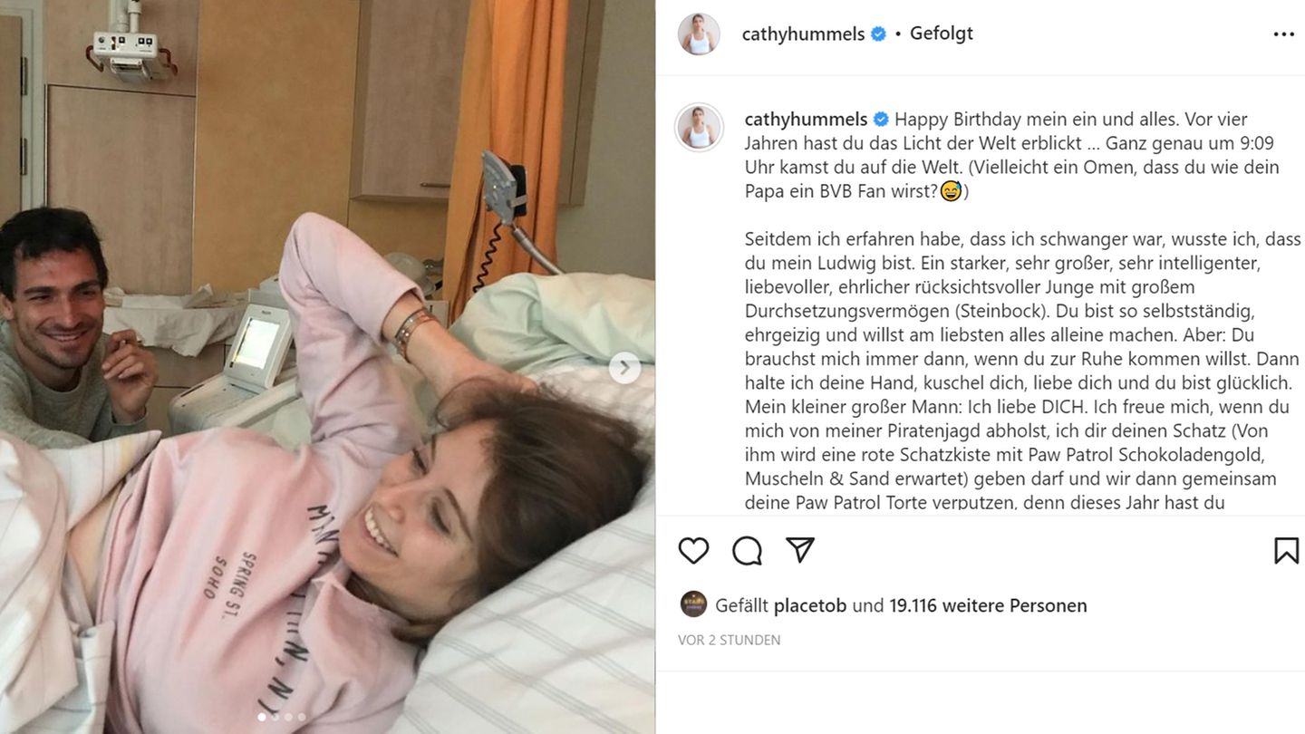 Leute von heute: Glückwünsche aus der Ferne: Cathy Hummels gratuliert ...