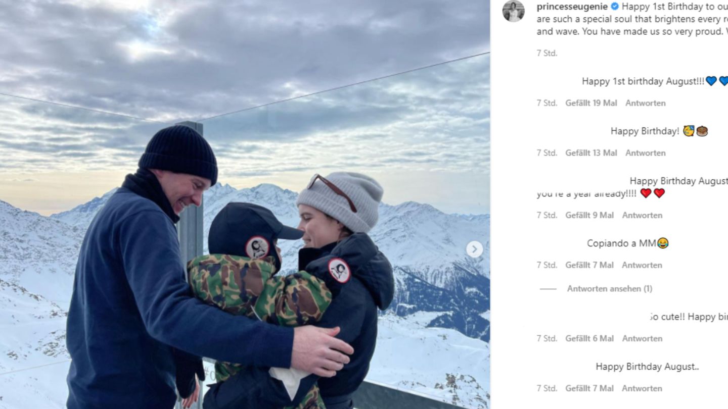 Prinzessin Eugenie: Süße neue Fotos von Baby August zum 1. Geburtstag