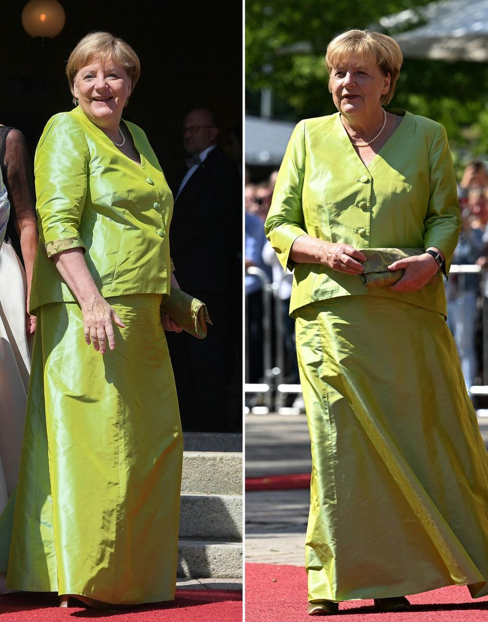 Festspiele in Bayreuth: Angela Merkel trägt altes Kleid von 2019 | STERN.de