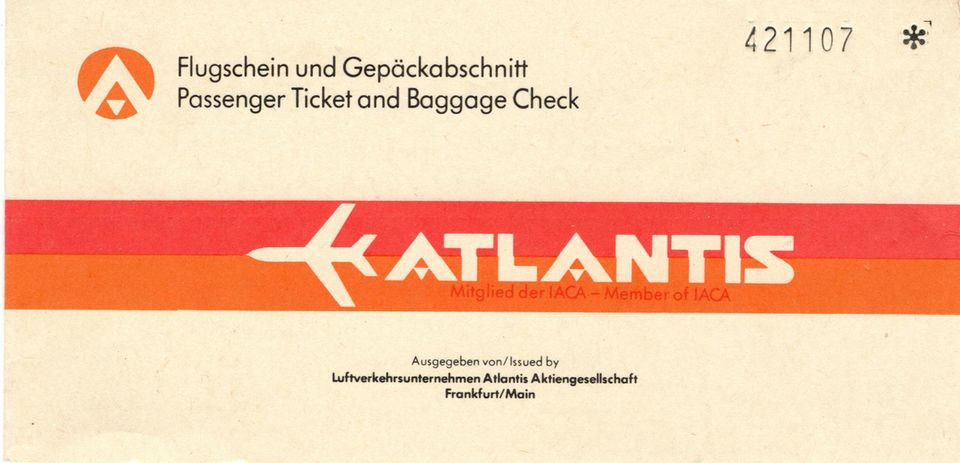 Legendäre deutsche Airlines: Die fast vergessene Fluglinie Atlantis ...