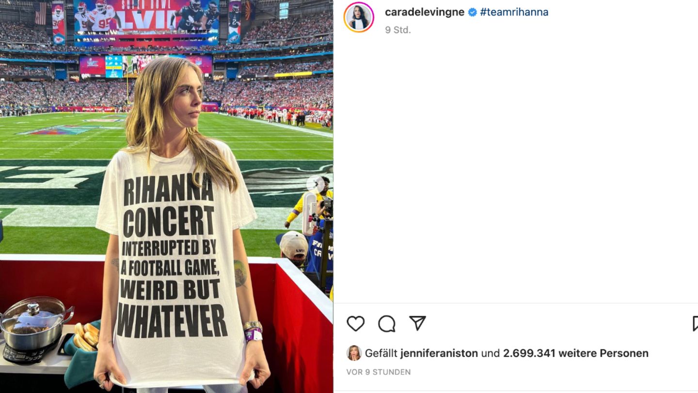 Super Bowl 2023: Von Cara Delevingne bis Jay-Z: Diese Promis fieberten ...