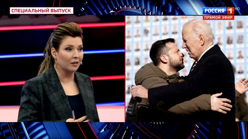 Russland: Wie die Propaganda die Visite Joe Bidens in Kiew verkauft | STERN.de