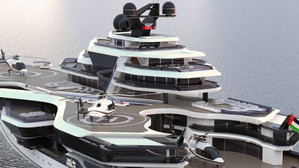 Mega-Jacht "UAE One": Heimliche Treffen auf luxuriöser See | STERN.de