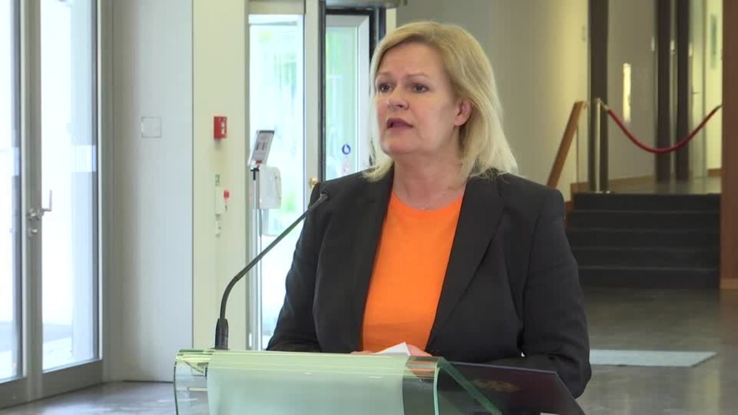 Video: Faeser verteidigt Razzia gegen Video: Faeser verteidigt Razzia gegen