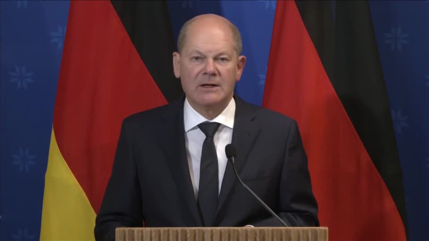 Video: Scholz im Baltikum: Werden jeden Quadratzentimeter Nato ...