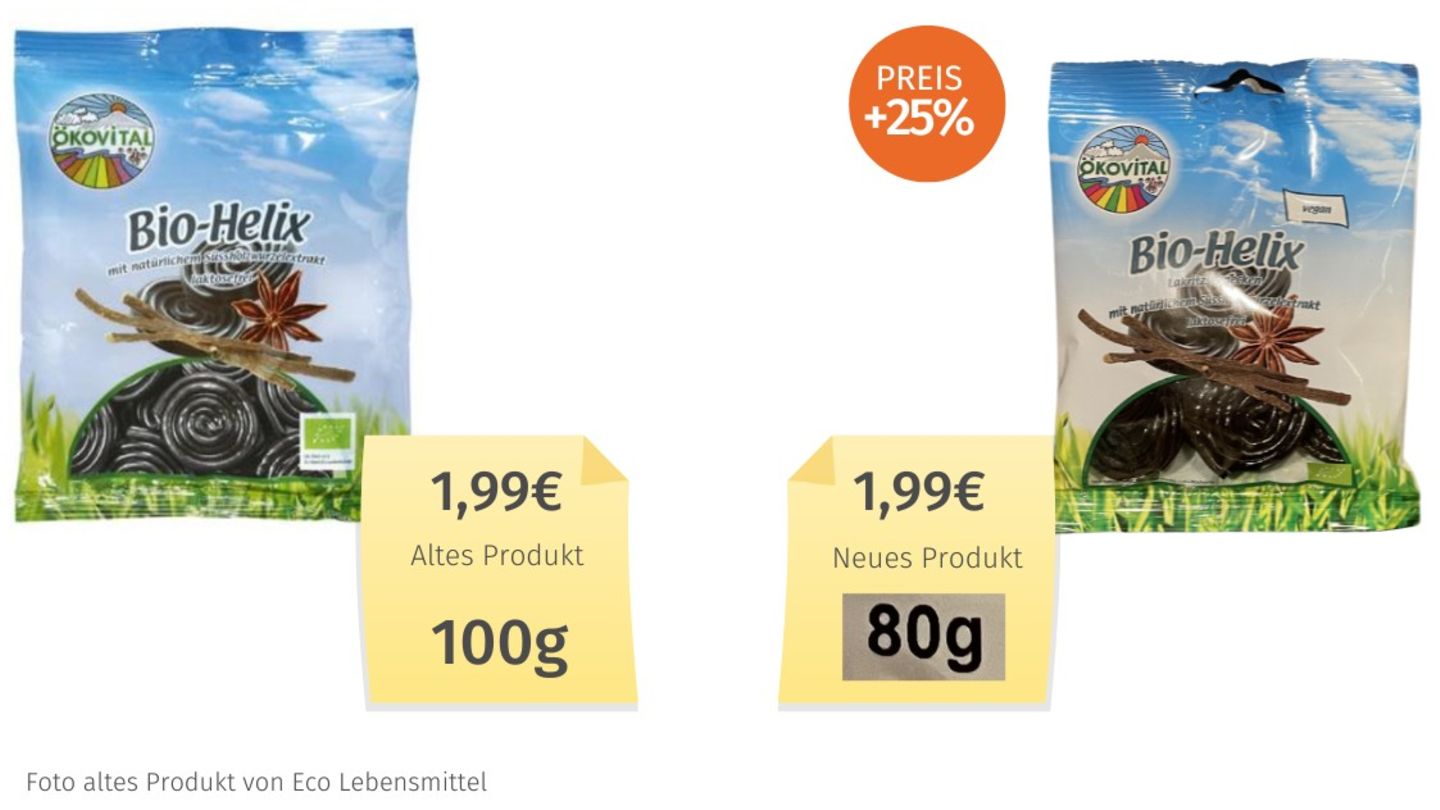 Versteckte Preiserhöhungen: Diese Supermarkt-Produkte sind heimlich geschrumpft | STERN.de