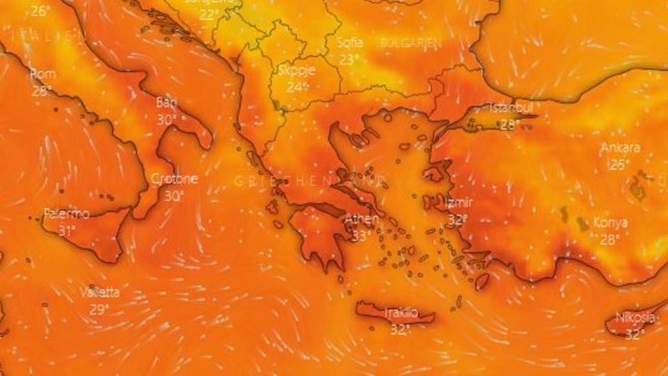 Hitze und Unwetter in Europa: Karten zeigen die Temperaturen | STERN.de