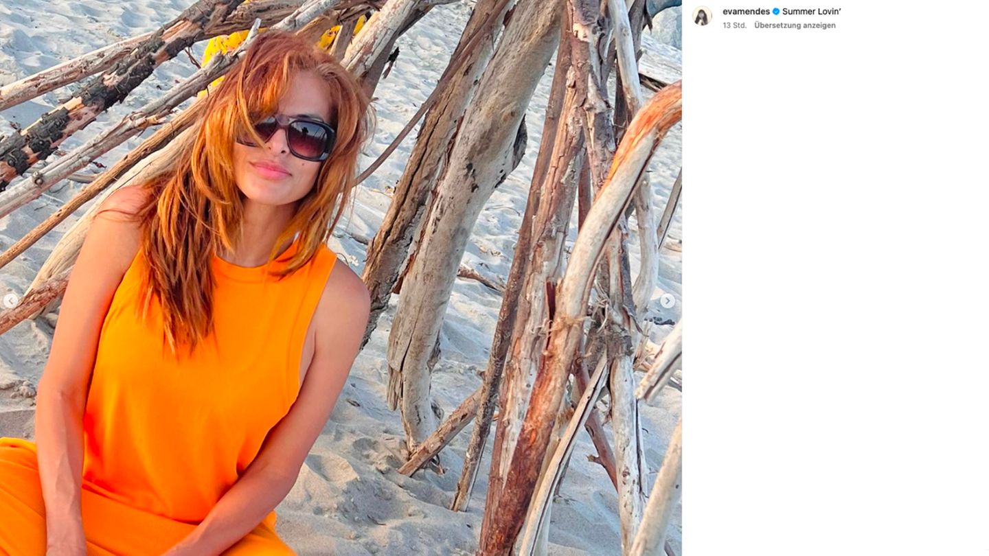 Eva Mendes Strand Eva Mendes Schickt Ryan Gosling Eine Seltene