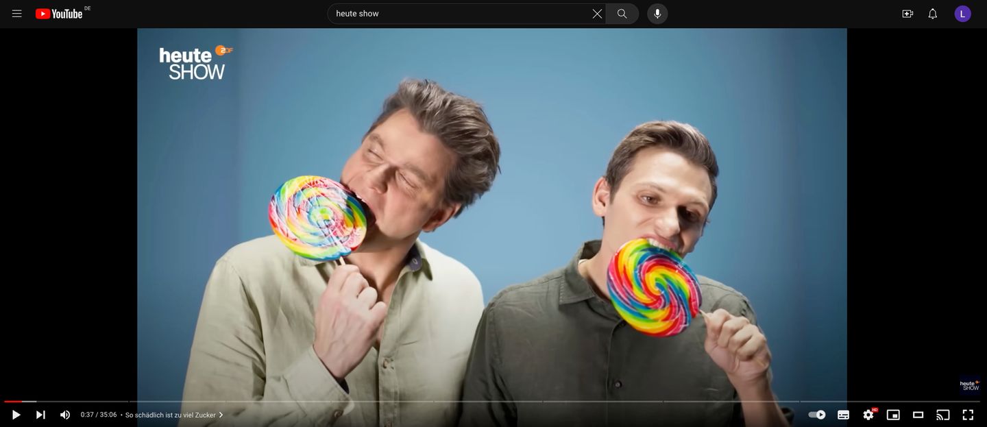 "heute show": Satireshow nimmt sich die Zuckerkonsum der Deutschen vor ...