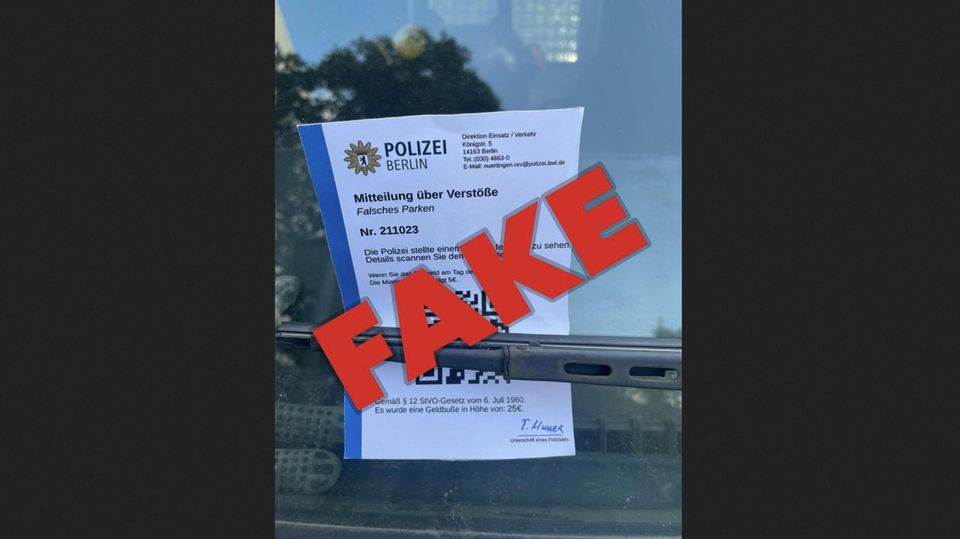 Polizei Berlin warnt vor Fake-Strafzetteln – gefährlicher QR-Code ...