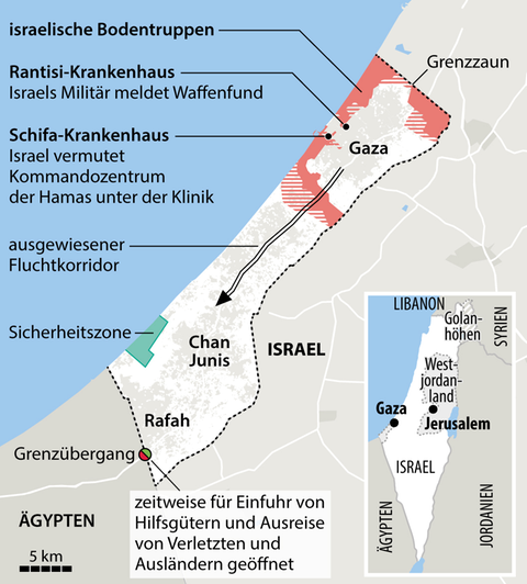 Gaza: Israels Militär dringt in Schifa-Krankenhaus ein | STERN.de