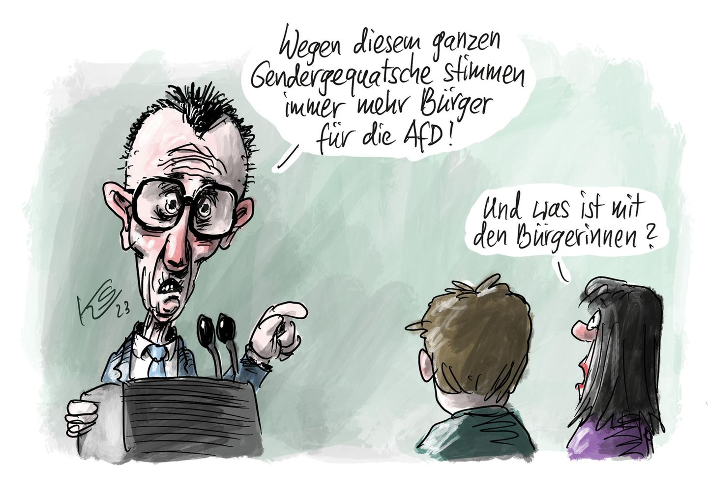 Karikatur Politik Aktuell 2023