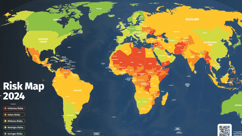 Risk Map 2024: Das sind die (un)sichersten Länder für Ihren Urlaub ...