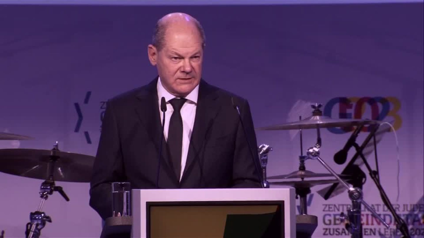Video: Scholz auf jüdischem Gemeindetag: Deutschland steht an Israels Seite | STERN.de