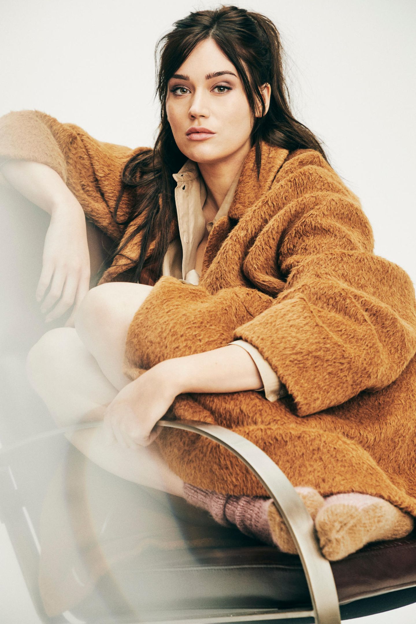 Model Gloria-Sophie Burkandt in einer Mode-Produktion in New York ...