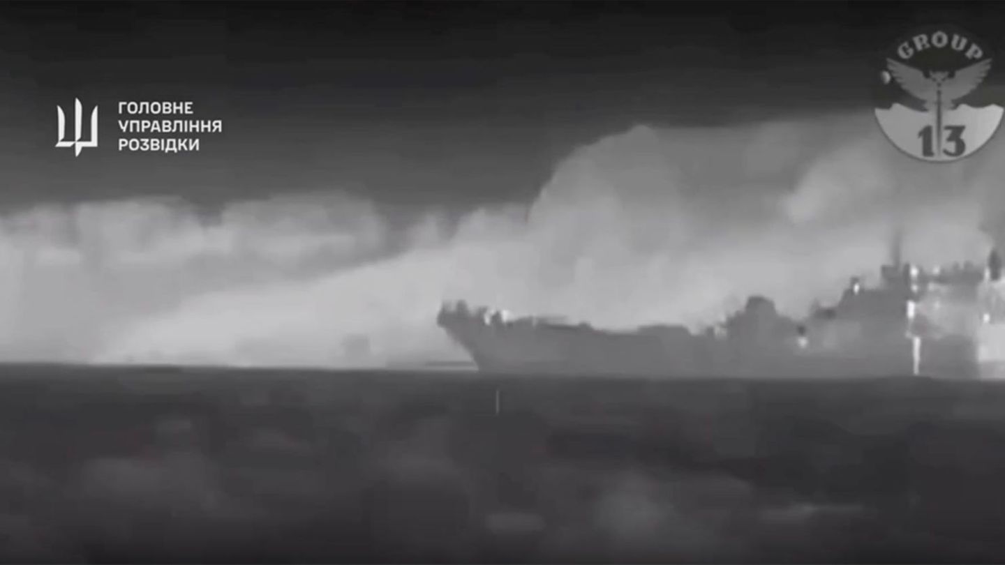 Untergang der "Caesar Kunikow" – Drohnen zerstören Putins zweites ...