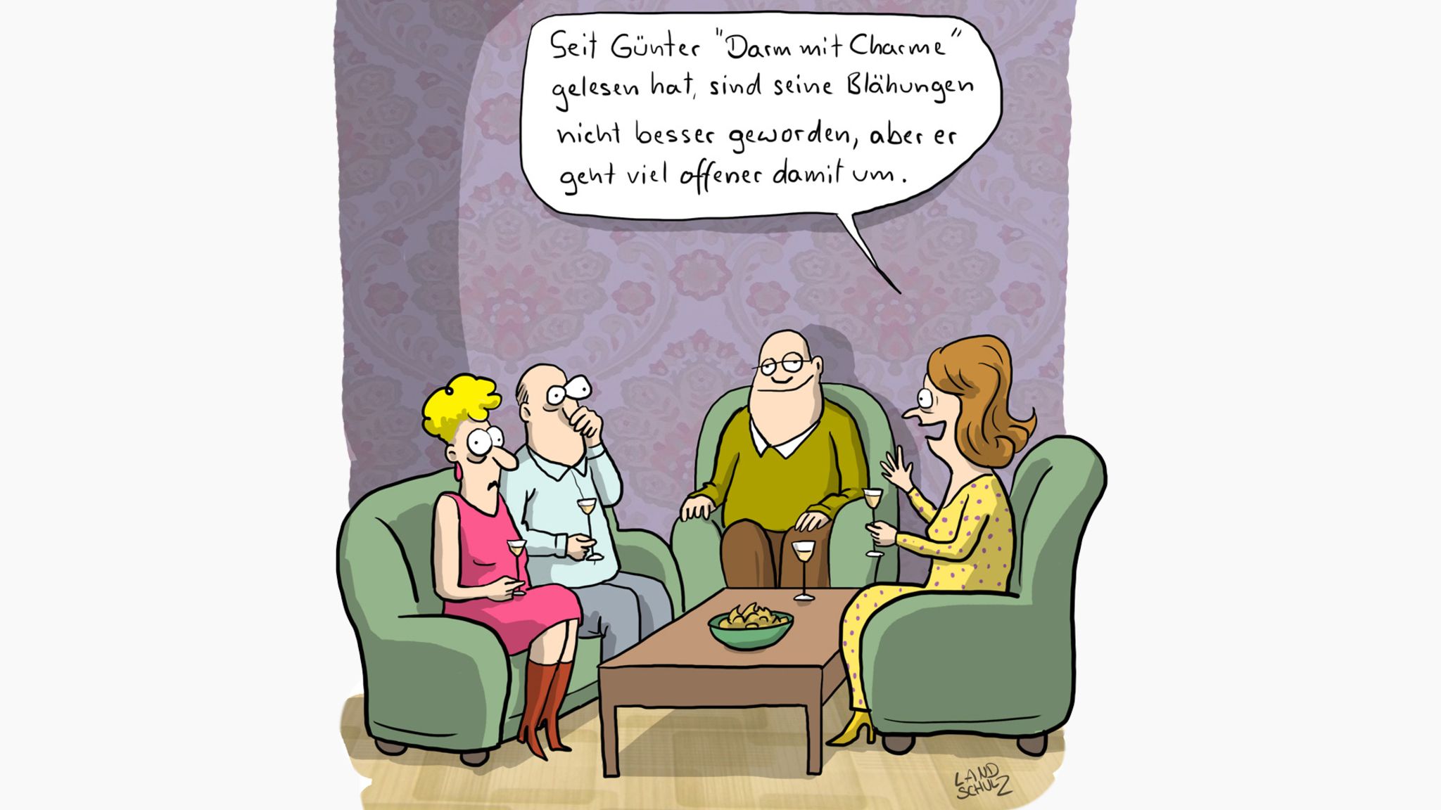 Neues Cartoon-Buch: Lustige Zeichnungen über das Lesen von Dorthe ...
