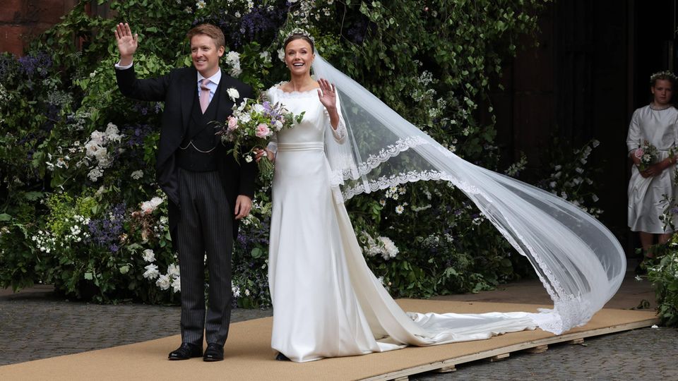 Hochzeit des Duke von Westminster: Bilder der Trauung mit Olivia Henson ...