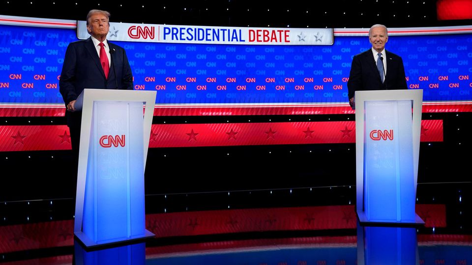 Joe Biden erlebt Desaster bei erster TV-Debatte mit Donald Trump | STERN.de
