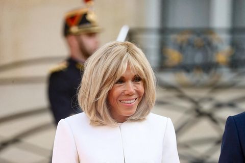 Brigitte Macron: Hat sie ihren Mann geschubst? Angeblich nur "Spaß ...