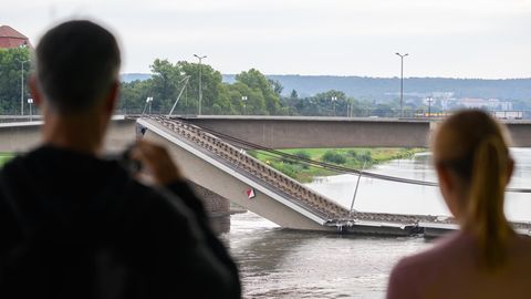 Dresden: Abriss der Carolabrücke steht kurz vor dem Ende | STERN.de