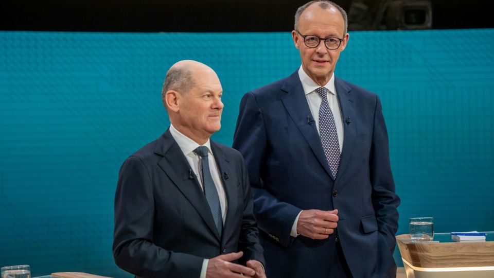 Scholz und Merz treten in letztem TV-Duell gegeneinander an | STERN.de