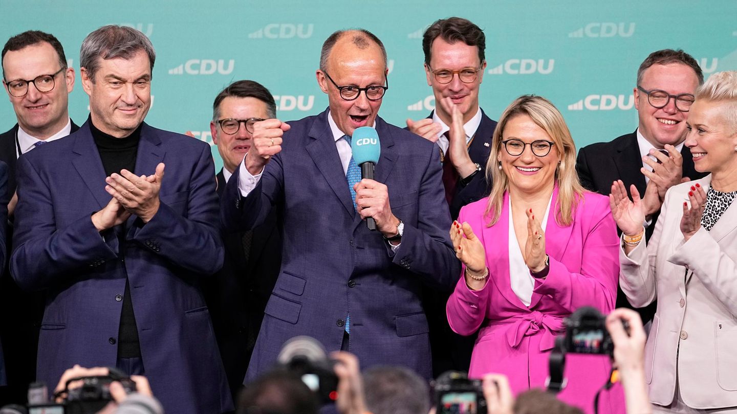 Merz reagiert auf erste Hochrechnungen: Ganze Rede im Video | STERN.de