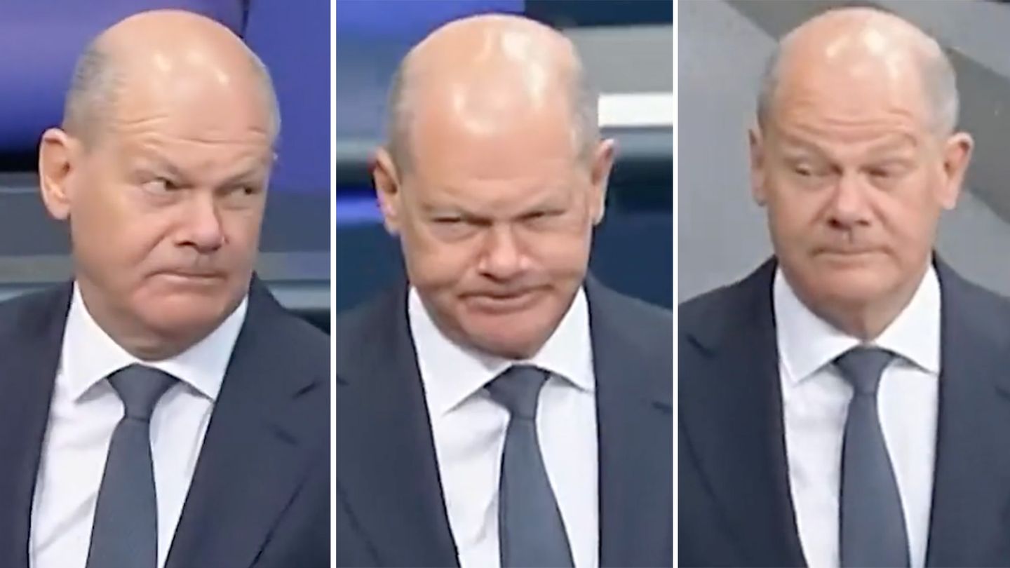 Als Olaf Scholz mehrfach das Gesicht entgleiste – und er zum Meme wurde ...