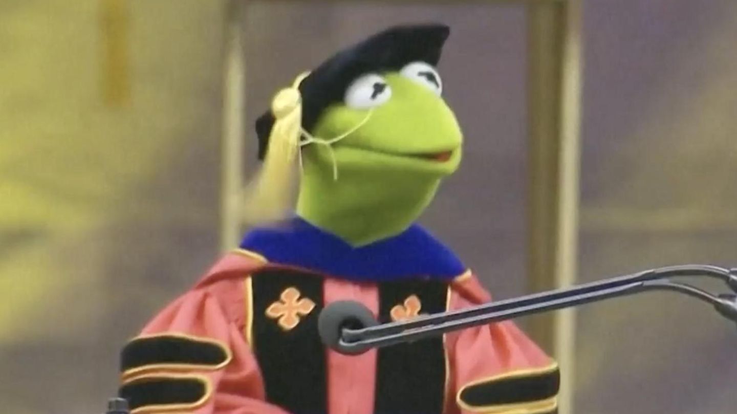USA: Kermit, der Frosch hält bewegende Uni-Abschlussrede | STERN.de