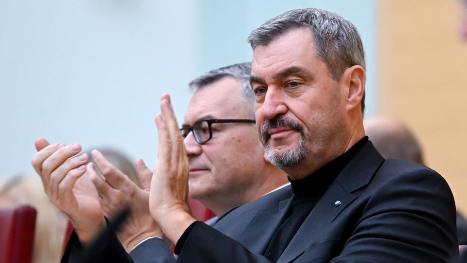 Markus Söder mit knapp 84 Prozent erneut zum CSU-Chef gewählt | STERN.de