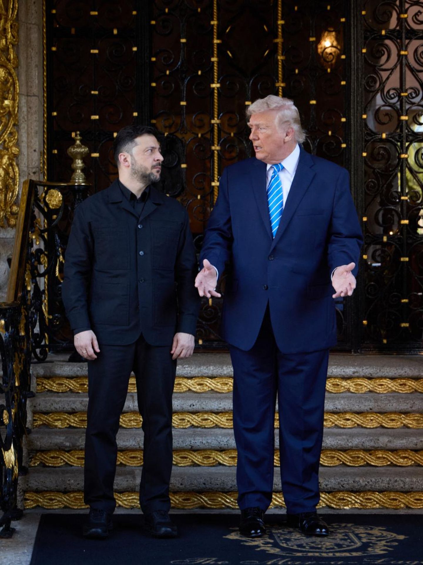 Donald Trump empfing Wolodymyr Selenskyj in seinem Golfclub in Mar-a-Lago in Florida