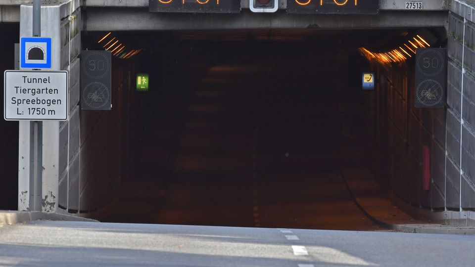 Verkehr: Tiergartentunnel nachts bis Freitag gesperrt | STERN.de