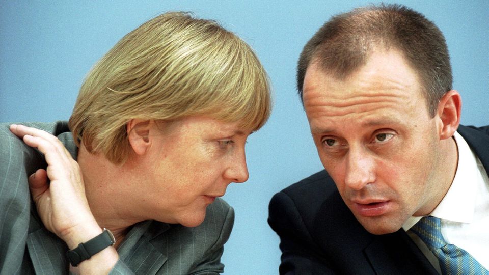 Angela Merkel auf dem CDU-Parteitag ist eine Chance für Friedrich Merz ...