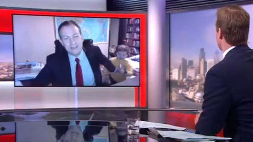 BBC-Interview: Robert E. Kelly erklärt, wie seine Kinder ins Bild ...