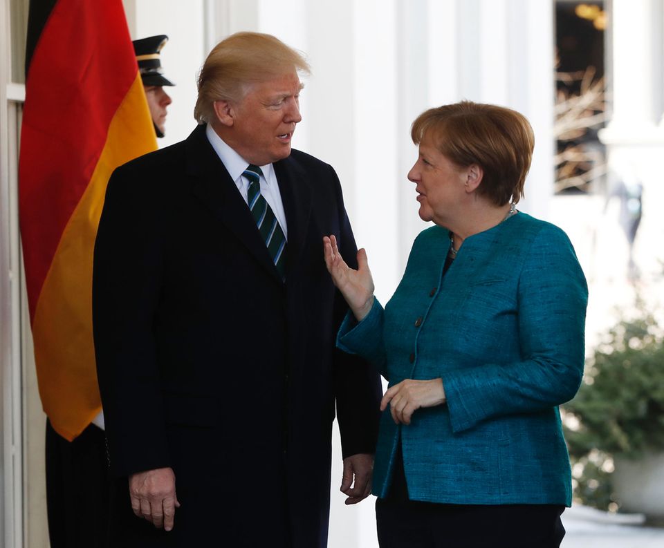 Angela Merkel und Donald Trump: Die Bilder des Treffens | STERN.de