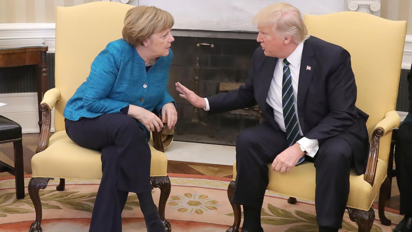 Angela Merkel und Donald Trump: Die Bilder des Treffens | STERN.de