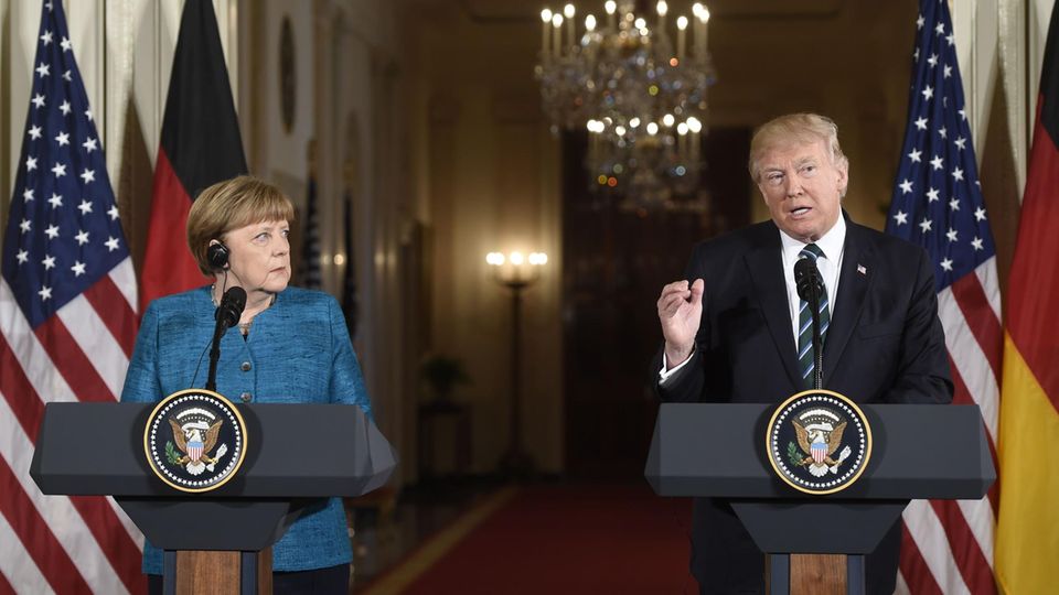 Angela Merkel und Donald Trump: Die Bilder des Treffens | STERN.de