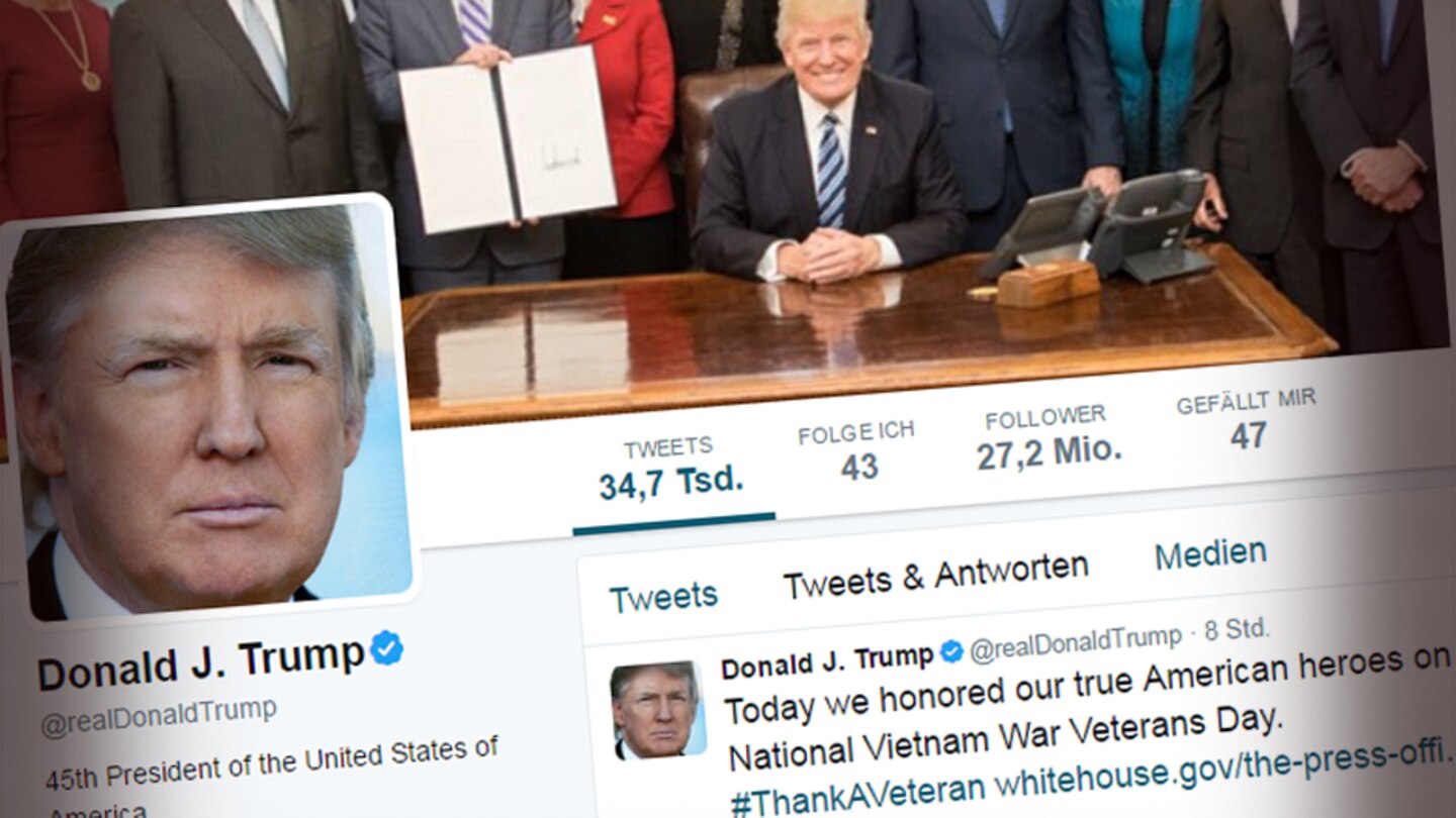 Datenanalyse zu Donald Trump: Wird er Twitter-faul? | STERN.de