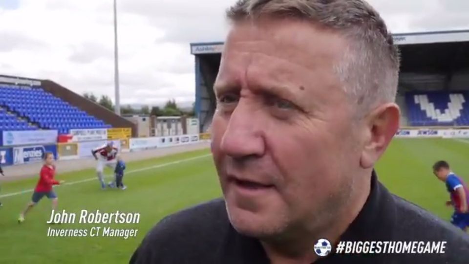 Fußballclub Inverness: Trainer Robertson gibt brillantes Interview nach ...