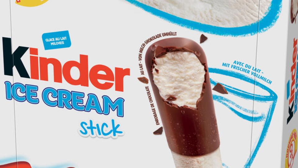 "Kinder Schokolade" gibt es jetzt als Eis - bald auch in Deutschland ...