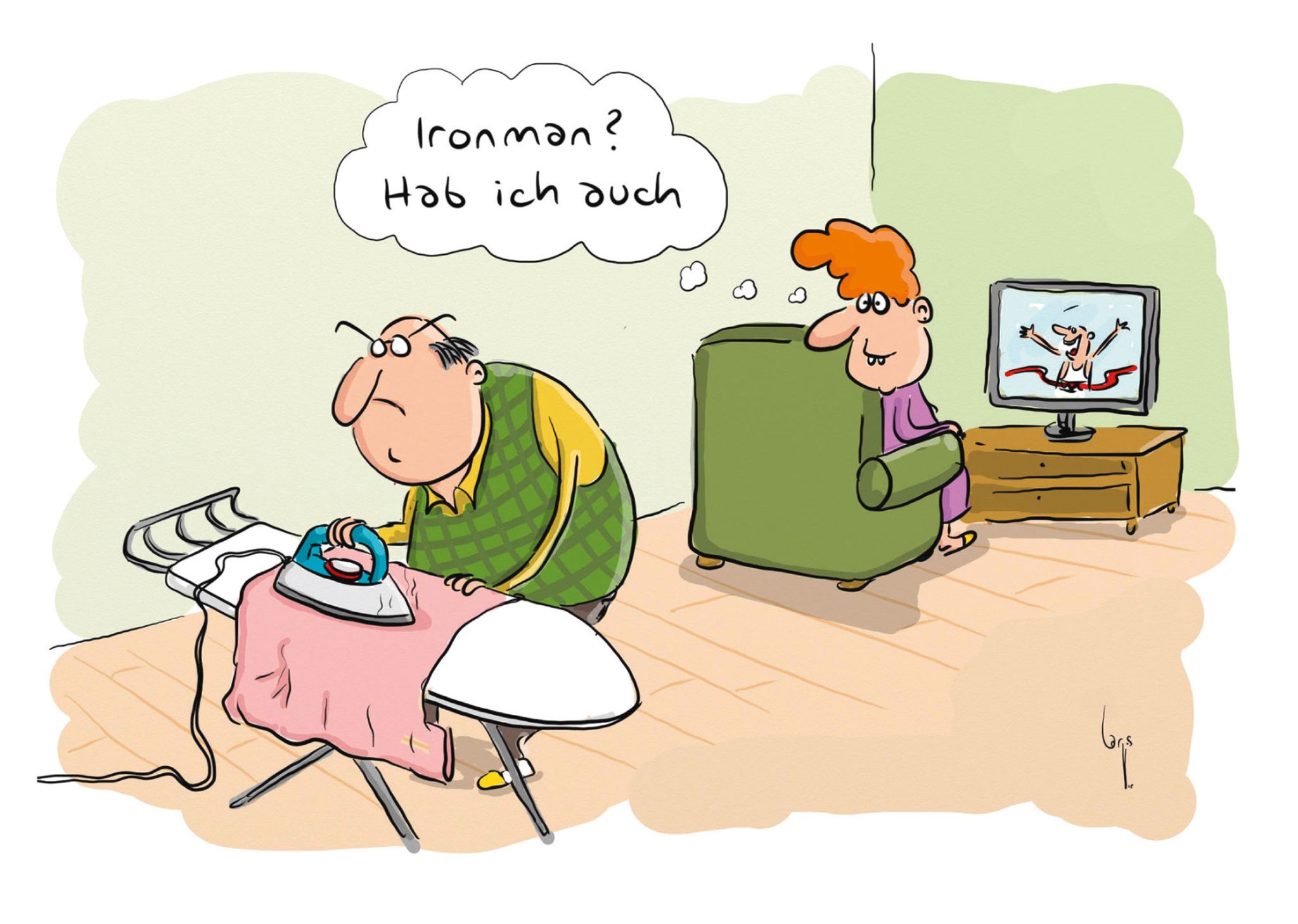 Lustige Cartoons Mann Und Frau