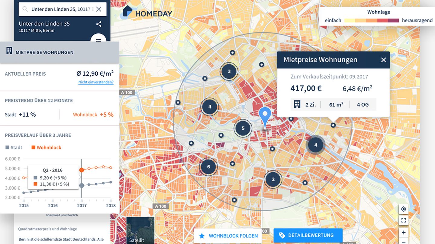 Mietvergleich: Preisatlas verrät, wieviel Miete Ihr Nachbar zahlt ...