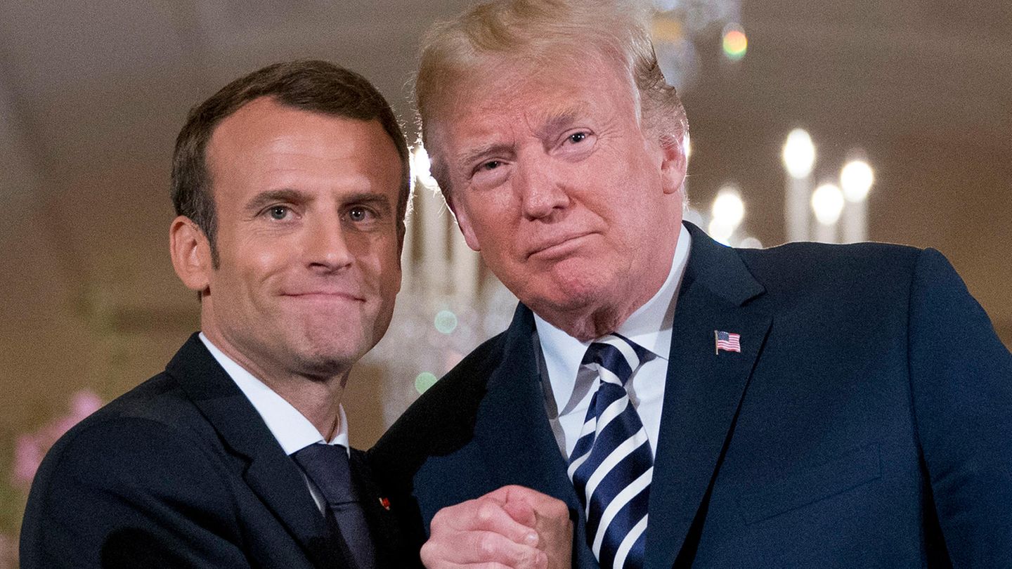 Macron droht Trump auf Twitter - und bekommt prompt eine Antwort vom US ...