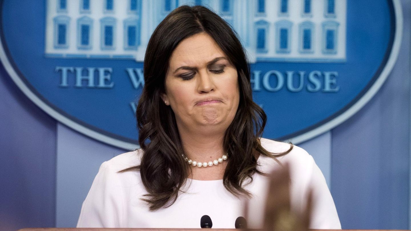 Sarah Sanders bleibt Trump gegenüber loyal | STERN.de