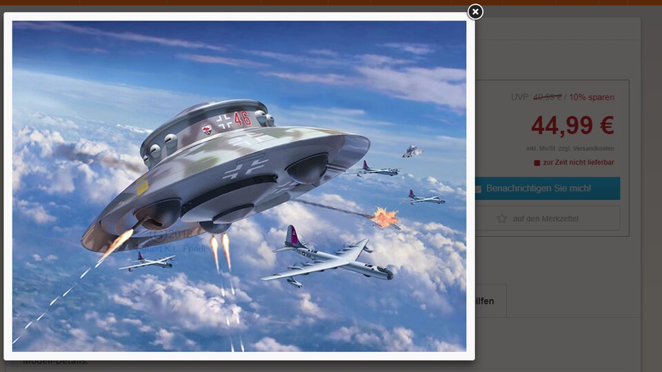 Eklat Um Bausatz: Revell Nimmt „Nazi-Ufo“ Aus Dem Verkauf – GIAU