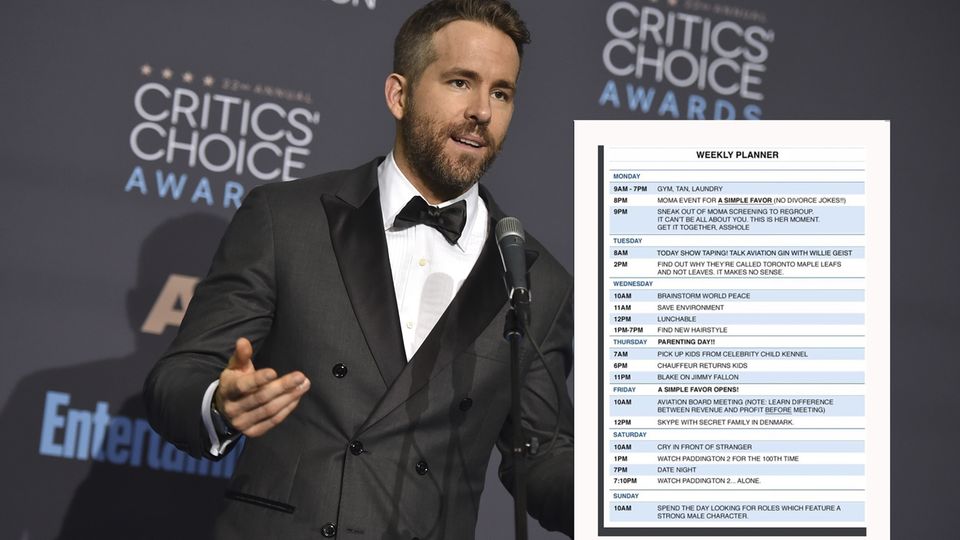 Ryan Reynolds macht sich über Mark Wahlbergs Tagesablauf lustig | STERN.de