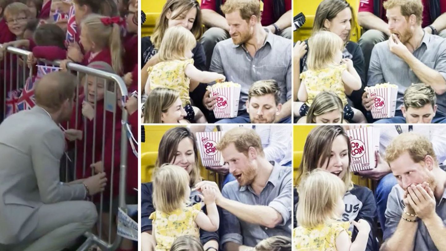 Prinz Harry: Bilder zeigen, wie kinderlieb Harry ist | STERN.de