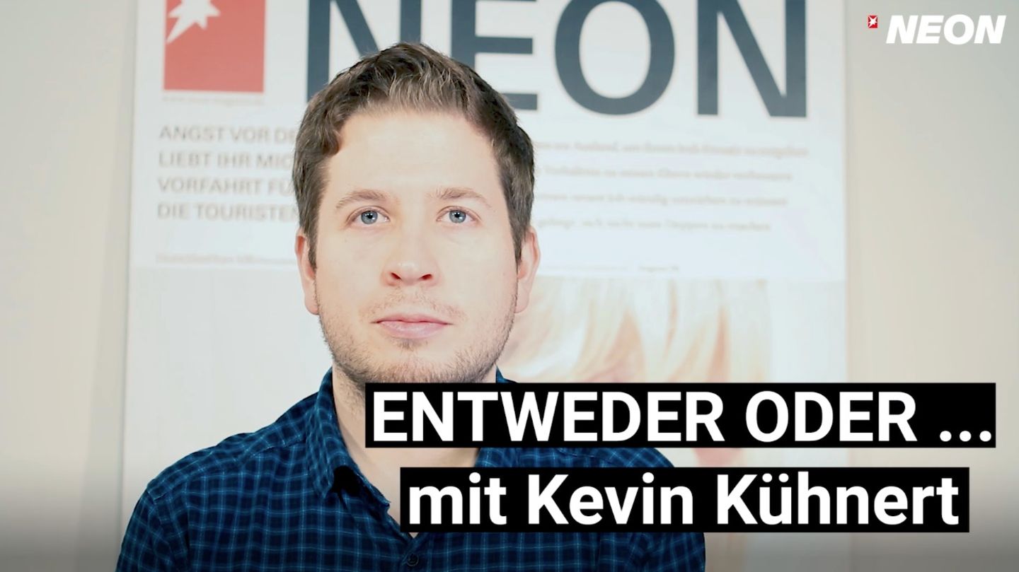 "Entweder oder" mit Kevin Kühnert: Lieber einen Storch von Beatrix oder ...