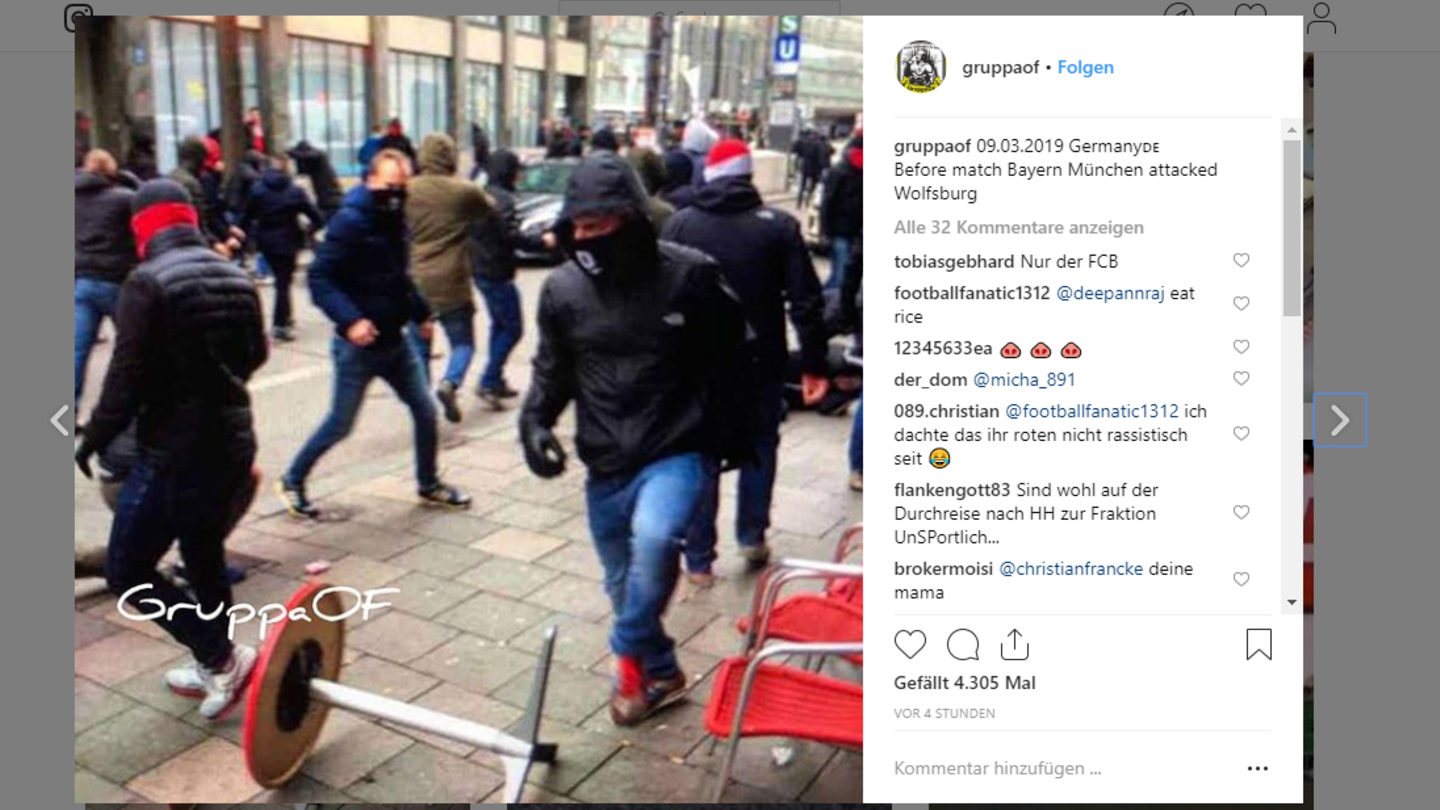 Hooligan-Gewalt: Randalierer verabreden sich vor Spiel FC Bayern vs ...